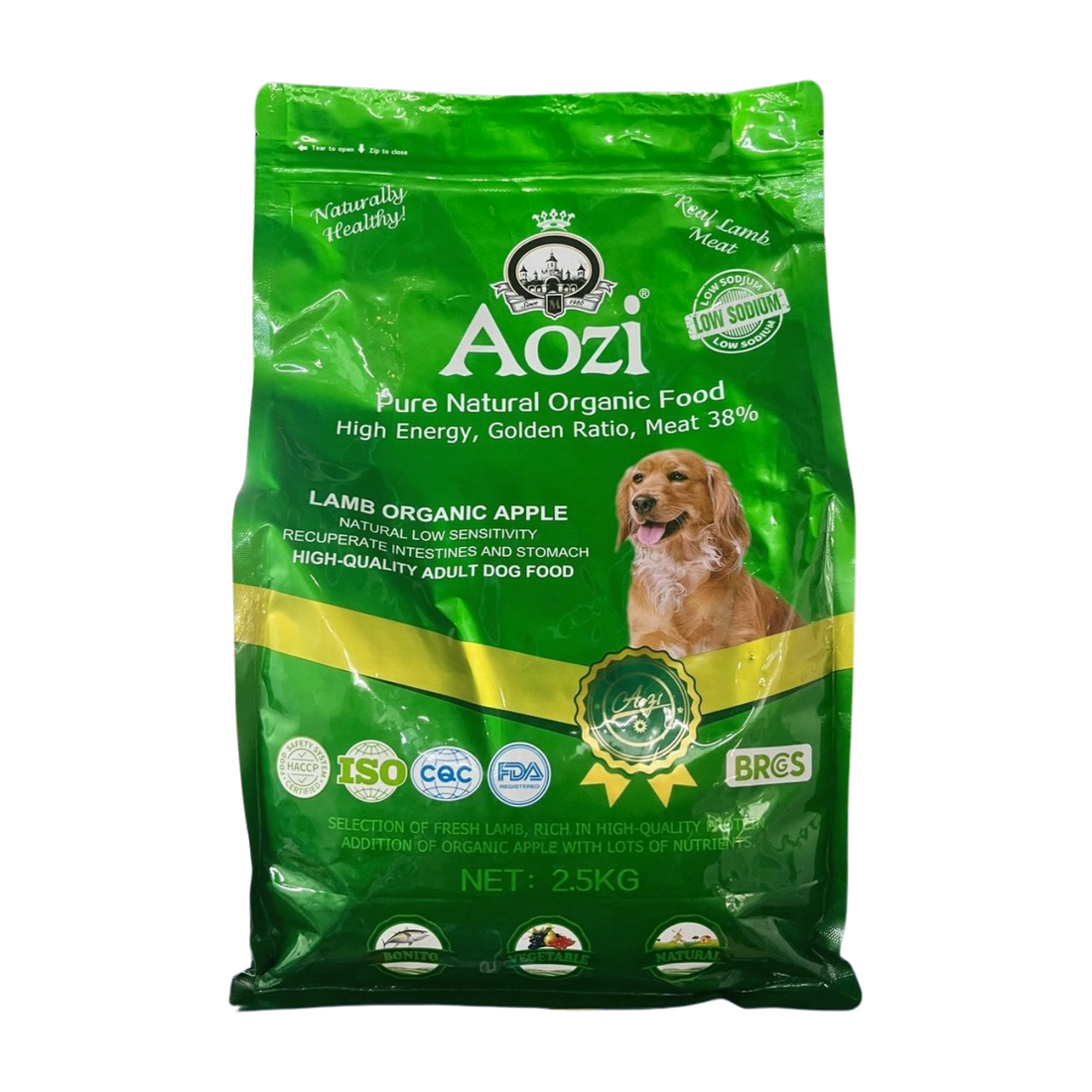 Aozi Lamb & Apple Adult Dry Dog Food 2.5kg – PetKing.ph | Same-Day Delivery
